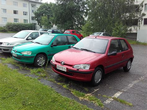 My Peugeot 106 XN 1996 Red And Neighbours 106 Mistral Green Citroen