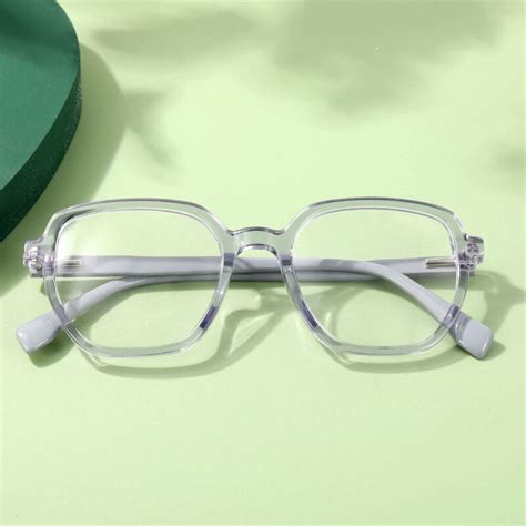 Clarity Geometric Grey Glasses