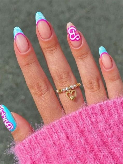 45 Trendy Barbie Pink Nails To Embrace Your Inner Diva Barbie Pink