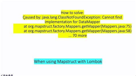 Lombok Mapstruct Binding Youtube