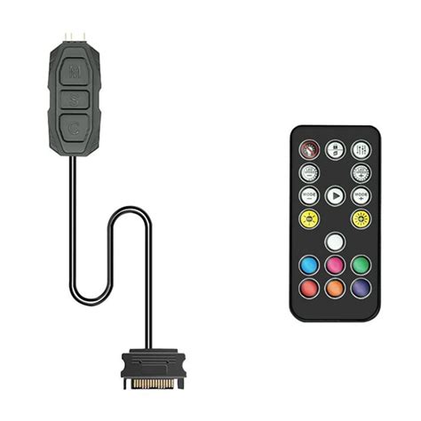 Argb Controller 5v 3pin To Sata Power Supply Rgb 3pin Hub For Computer Cpu Case Fan Led Light