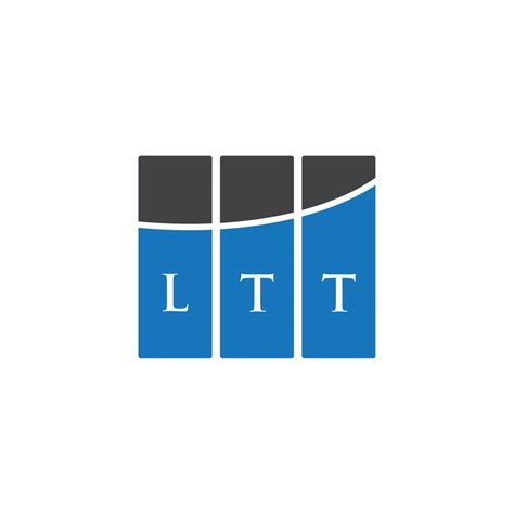Ltt Letter Logo Design On White Background Ltt Creative Initials