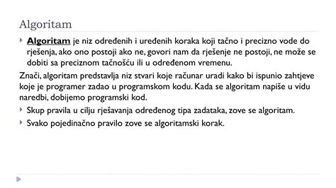Algoritam I Dijagram Toka Osnovne Algoritamske Strukturepptx