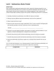 Learn About Sedimentary Rocks Formation Types Lab 6 Prelab