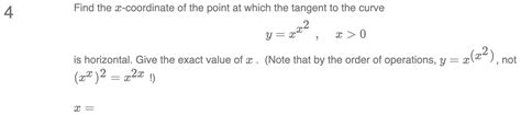 Solved Find The X Coordinate Of The Point At Which The Chegg Com
