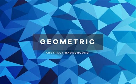 낮은 폴리 기하학적 배경 프리미엄 벡터