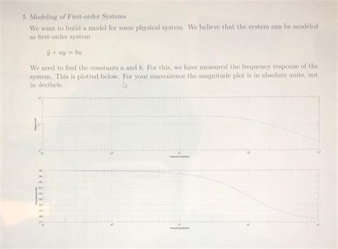 Solved 5 Modeling Of First Order Systems We Want To Build A