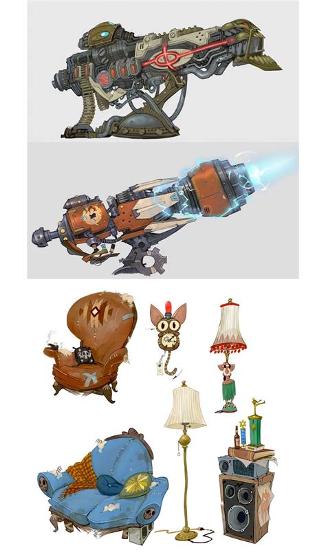 Cory Loftis Concept Art For Wildstar Props Concept Concept Art Game