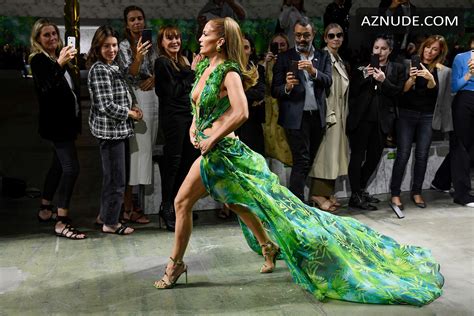 Jennifer Lopez At The New Versace Springsummer 2020 Show During Milan