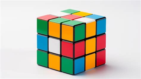 premium photo iconic puzzle mastery perfectly solved rubik39s cube on