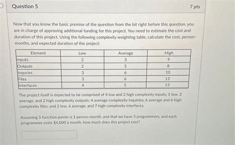 Solved Now You Are To The Function Point Question I Used Chegg