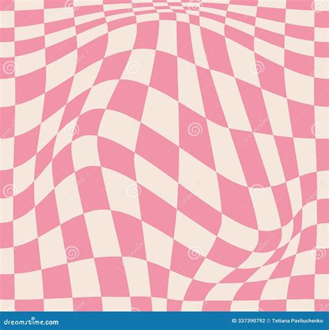 Psychedelic Checkerboard Poster Stock Illustration Illustration Of