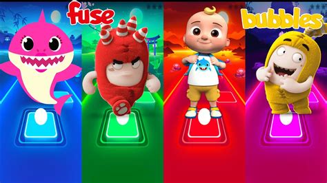 Baby Shark Oddbods Fuse Cocomelon Oddbods Bubbles Best Is Who