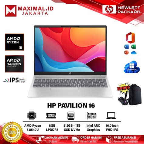 Jual Laptop Hp Pavilion Amd Ryzen U Ram Gb Ddr Tb Ssd Wuxga Ips Windows Home