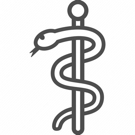 Rod Of Asclepius Staff Of Aesculapius Icon Download On Iconfinder