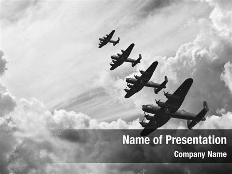 World Airplane Second War Ww2 Powerpoint Template World Airplane