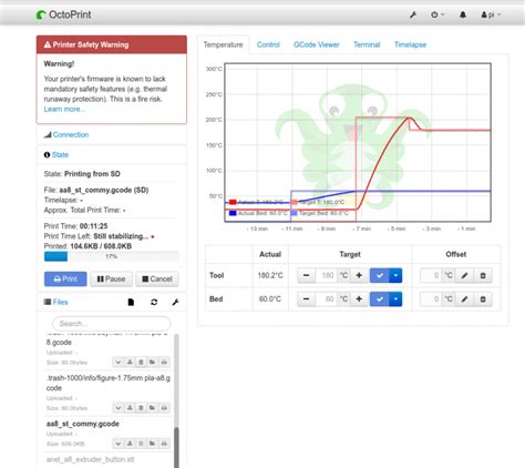 setup octoprint for the anet a8 with a raspberry pi