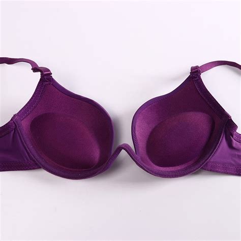 Womens Sexy Push Up Deep Low Cut Bra