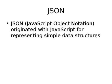 Xml And Json Processing презентация доклад проект скачать