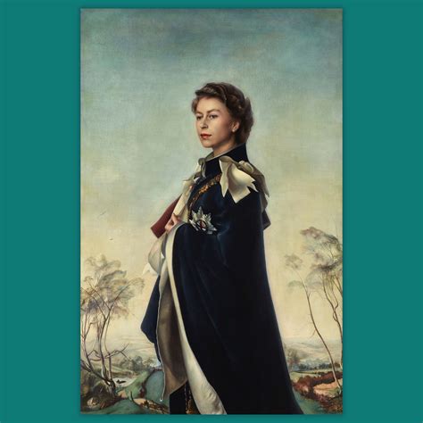 Portrait Of Her Majesty Queen Elizabeth Ii Bagshawe Fine Art