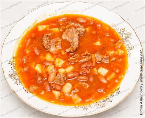 Рецепт фасолевого супа: с мясом и томатной пастой | Голосова.net