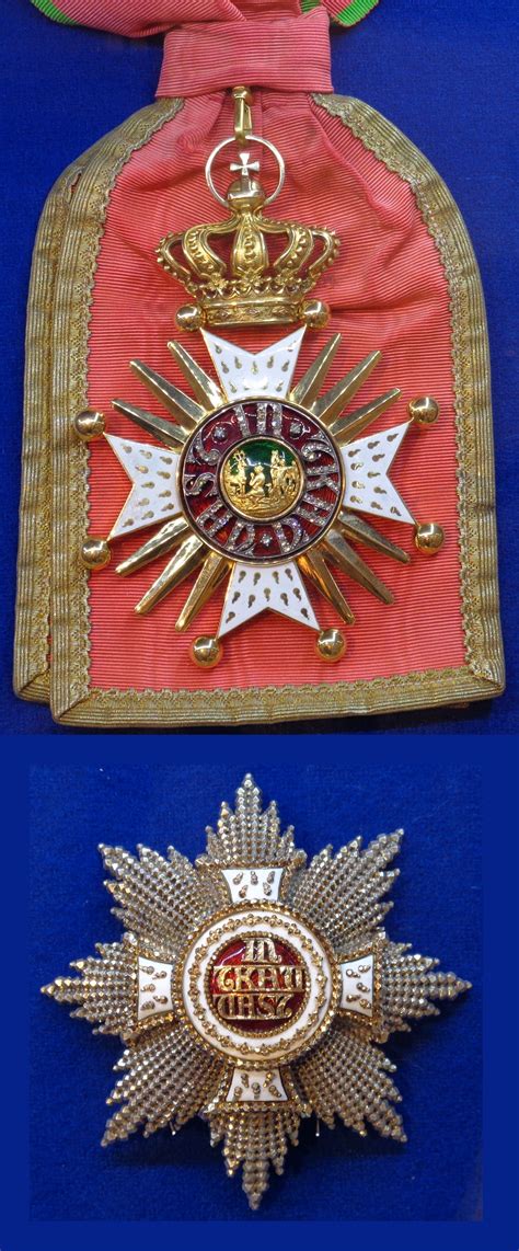 Order of Saint Hubert — Badge with diamonds, on special sash for ...
