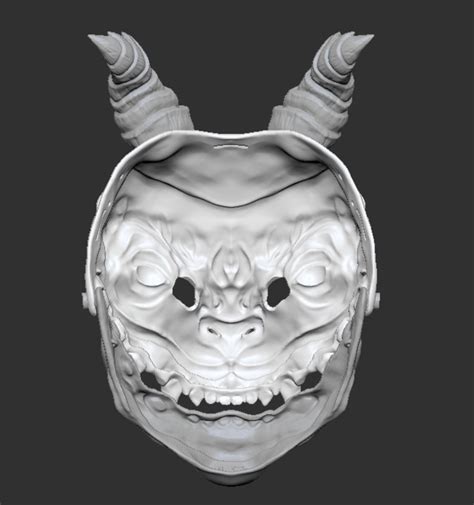 Satyr Japanese Mask Furry Etsy