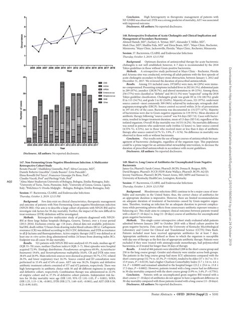 Pdf 148 Retrospective Evaluation Of Acute Cholangitis And Clinical