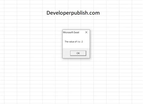 Loops In Excel Vba With Examples Developer Publish