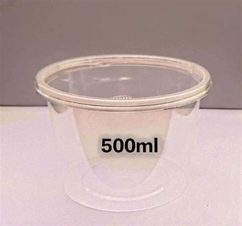 500ml Pp Plastic Container With Lid Disposable At ₹ 3 60 Piece