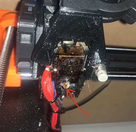 blobs forming at the back of hot end r prusa3d