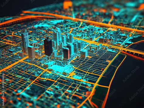 Technical Aerial Visual 3D LiDAR GIS Aerial Map Satellite Scan Model