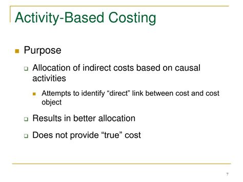 PPT Activity Based Costing PowerPoint Presentation Free Download ID
