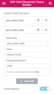 Elementor Query Builder Custom Query Builder