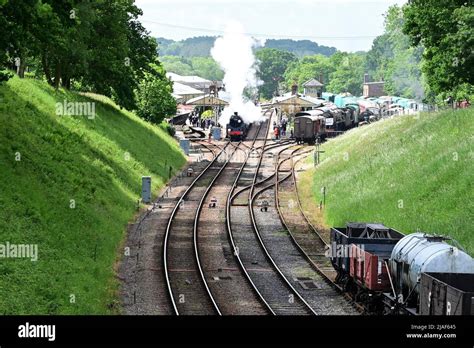 Br Standard Class 5 73082 Camelot Pulling A Passenger Train On The