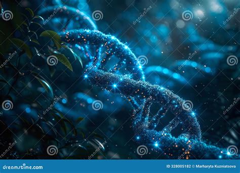 Abstract Structure Of Dna Molecule On Blurred Background Dna Double Helix Structure Human
