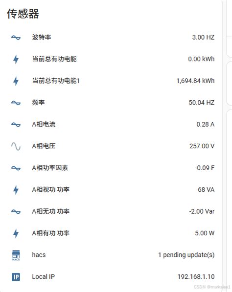 永诺智能电表接入ha mppt接入ha CSDN博客