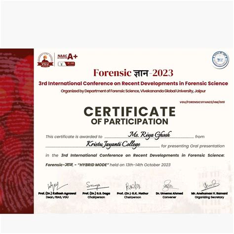 Vivekananda Global University Had Come Up With 3rd International Conference On Recent