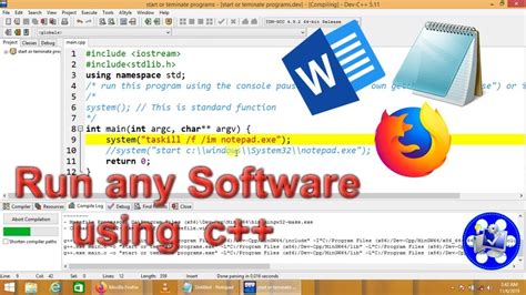 Start Process Using Cpp Cpp Programming Video Tutorial Youtube