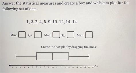 Answered Answer The Statistical Measures And Create A Box And Kunduz
