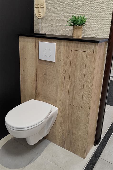 Façade habillage bati support pour wc suspendus avec rangements