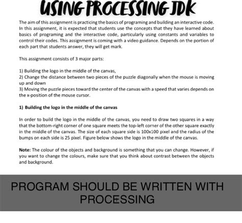 Using Processing Jdk The Aim Of This Assignment Is