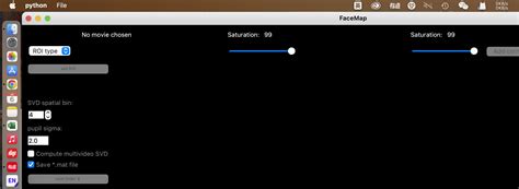 Menu Bar With Only A File Button Issue Mouseland Facemap