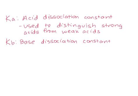 Solved Ka Kb And Ksp Are All Different Types Of Equilibrium