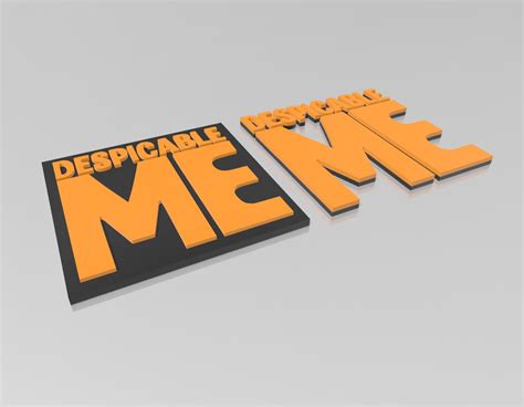 🏠 Despicable Me Logo・ Stl File For ・cults