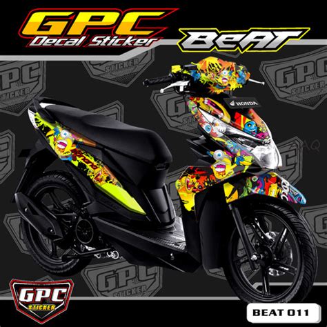 Jual Decal Sticker Honda Beat Fullbody Custom Desain Dekal Beat GPC Kab Pati GPC