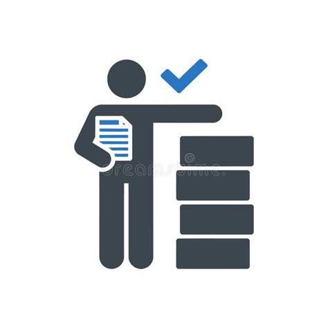 Project Management Documentation Icon Stock Vector Illustration Of Organization Management