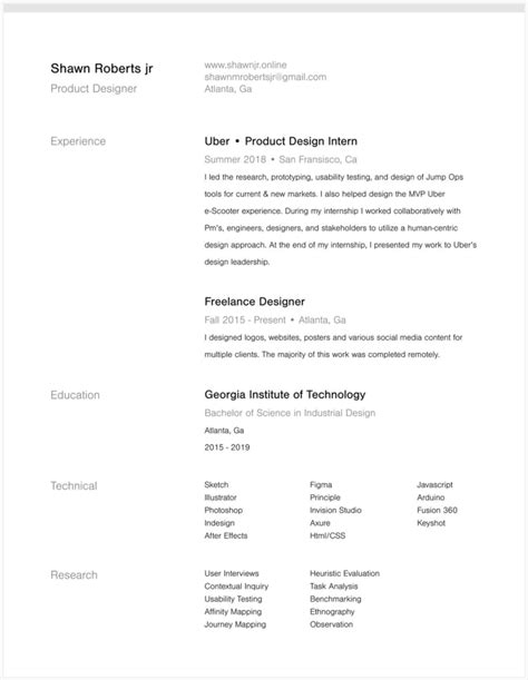 Cv Html Simple Liffe Curriculum Vitae