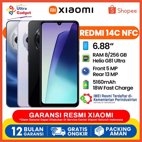 Jual Xiaomi Redmi C Nfc Gb Gb Gb Gb Garansi Resmi Tahun Shopee Indonesia