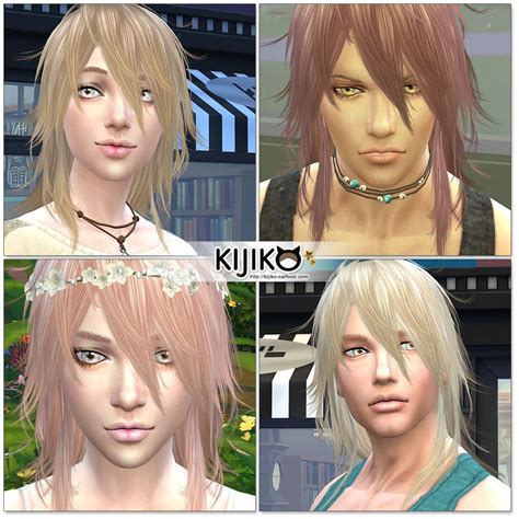 Sims4 Hairin Game シムズ4 髪型 ゲーム内のスクリーンショット ポストエフェクトを切っています。 Long Hair Styles Hair Shaggy Hair
